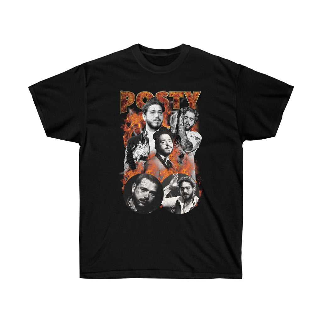 Post Malone Posty Singer Rapper Musican Superstar Hip-Hop R&B Band Tee ...